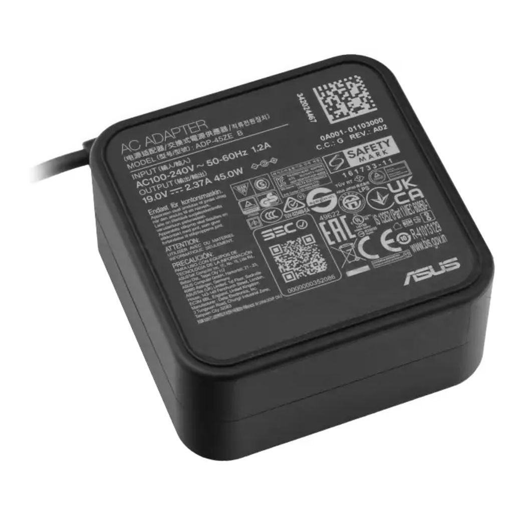 ASUS AC-adapter 45W / 19V / 2.37A / 4.5mm / 3Pin - Teknikdelar.se