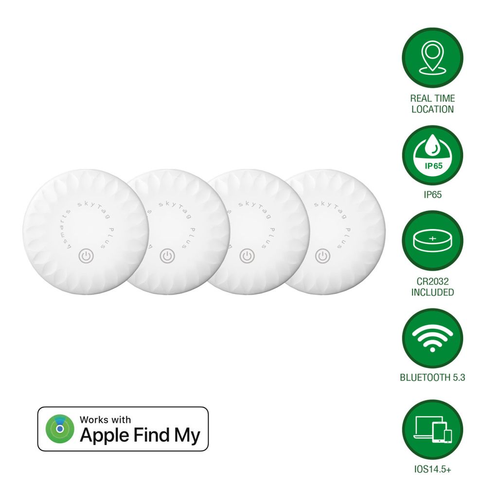 4Smarts Location Finder SkyTag Plus Smart Tag Bluetooth tracker, 4-pack ...