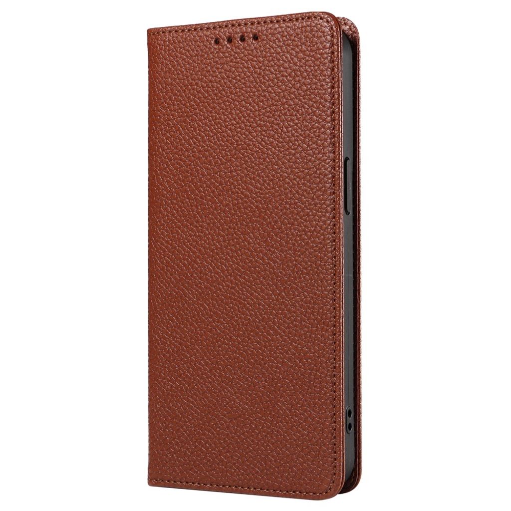 iPhone 14 Pro Max Plånboksfodral RFID Magnet Brun - Teknikdelar.se