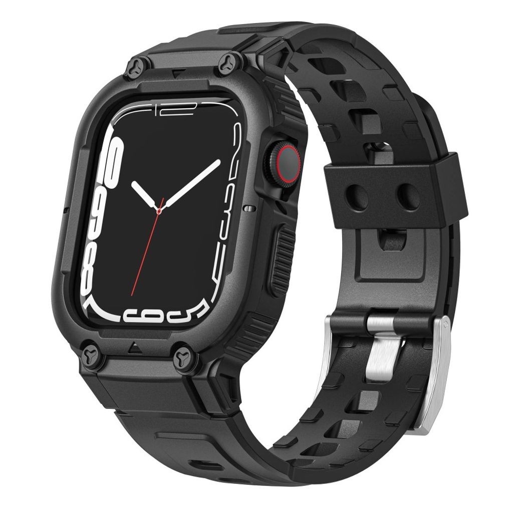 Apple Watch Series 8 7 45mm Etc Band Svart Teknikdelar se