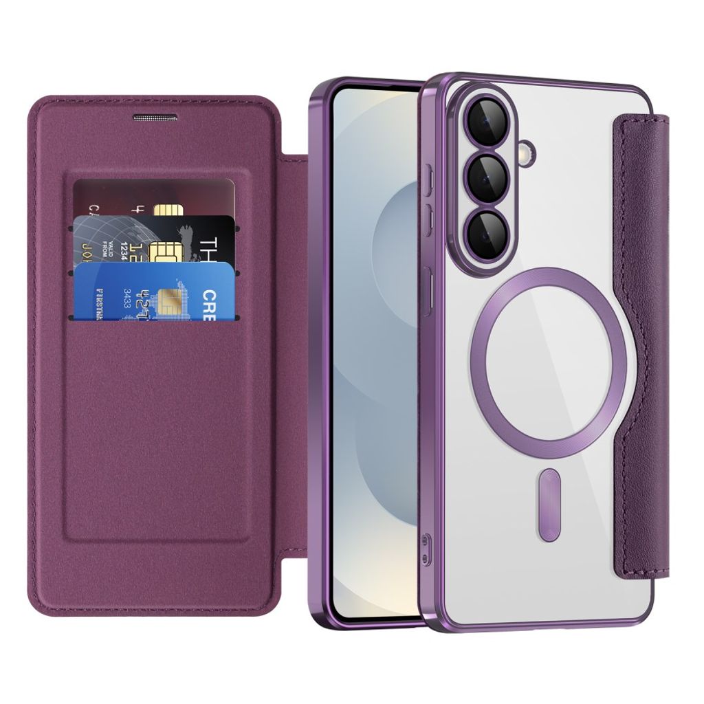 Samsung Galaxy S26 Plus Wallet Cover RFID Blocking - Dark Purple ...