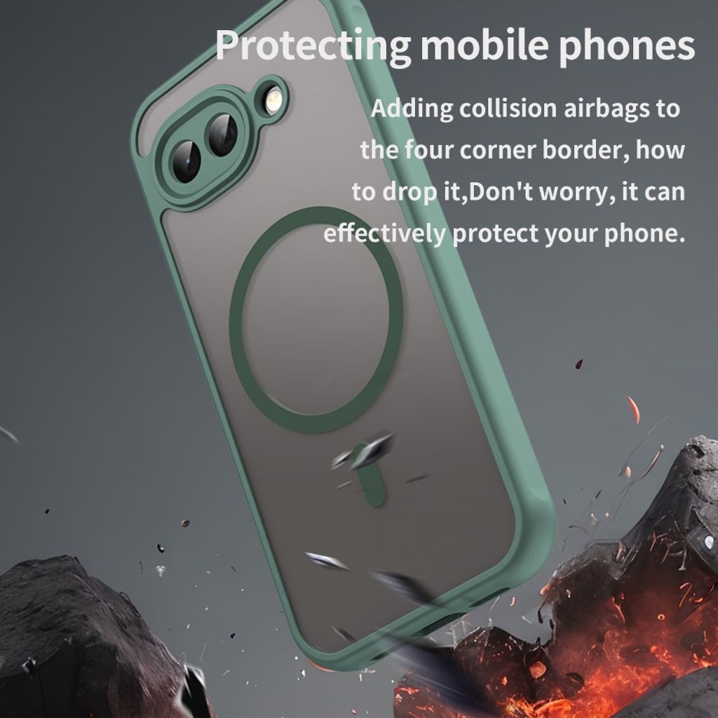 Google Pixel 10a MagSafe Case Green | Magnetic Protection & Style ...