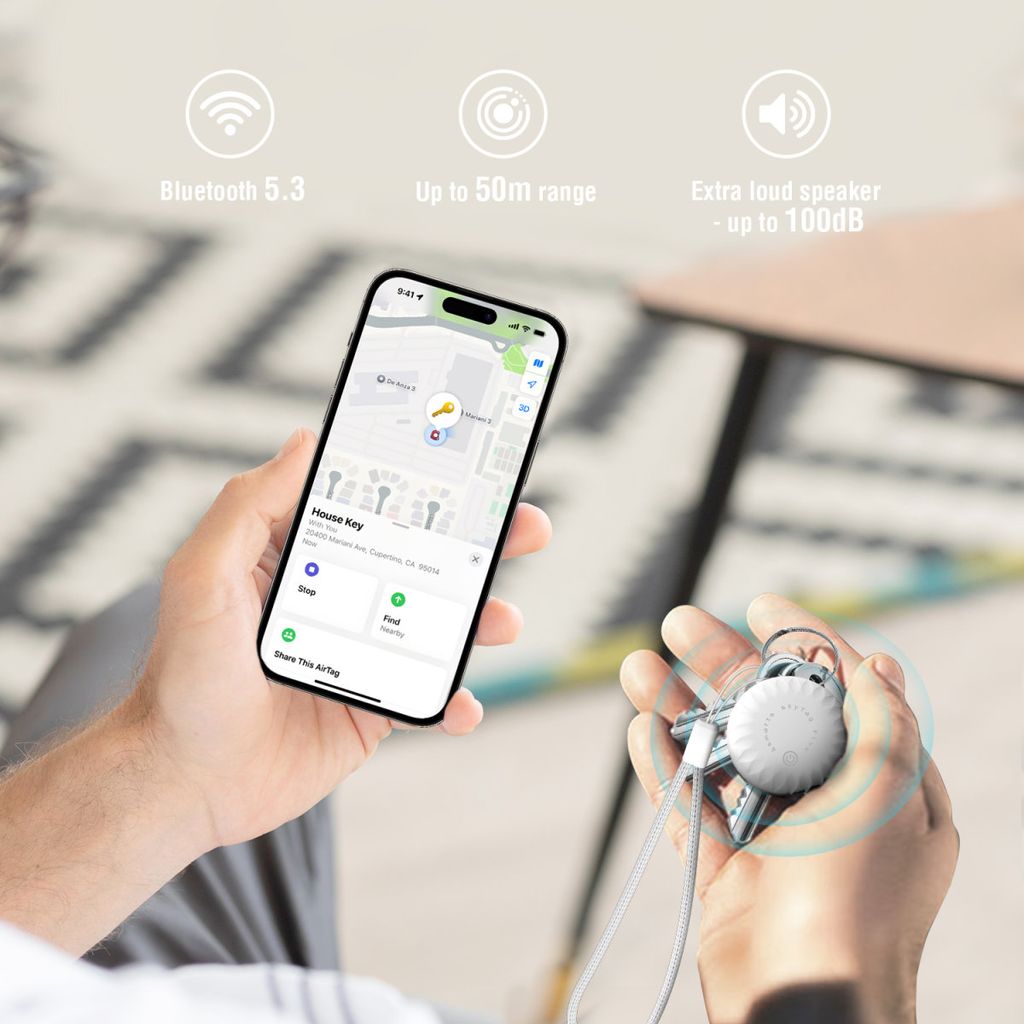 4Smarts Location Finder SkyTag Plus Smart Tag Bluetooth tracker, 2-pack ...