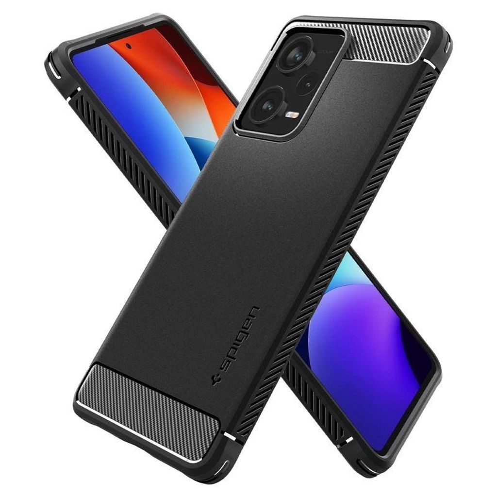 Spigen Xiaomi Redmi Note 12 Pro Plus 5G Rugged Armor Case - Matte Black | Spares.se