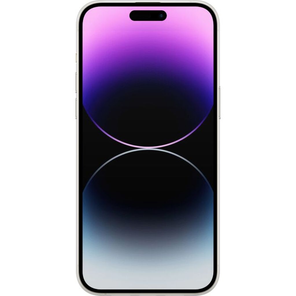 Apple iPhone 15 Pro Max Transparent Mobilskal Tecknade blommor