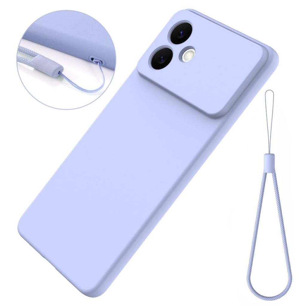 Samsung Galaxy S26 Edge Liquid Silicone Case Hand Strap - Purple ...