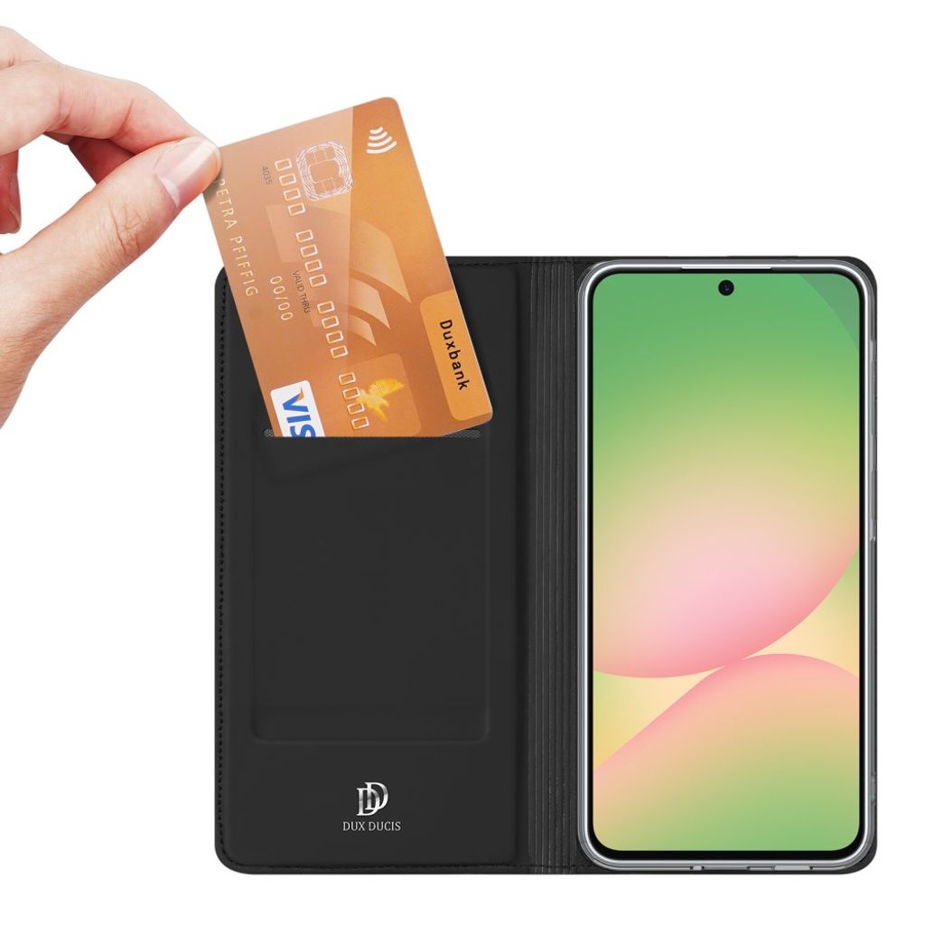 DUX DUCIS Galaxy A57 5G Lompakkokotelo Kortin Haltijalla Musta ...
