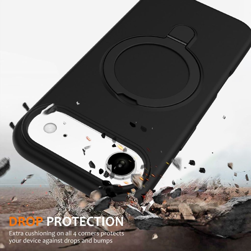 iPhone Air Skal MagSafe-kompatibel Stativ Svart - Teknikdelar.se